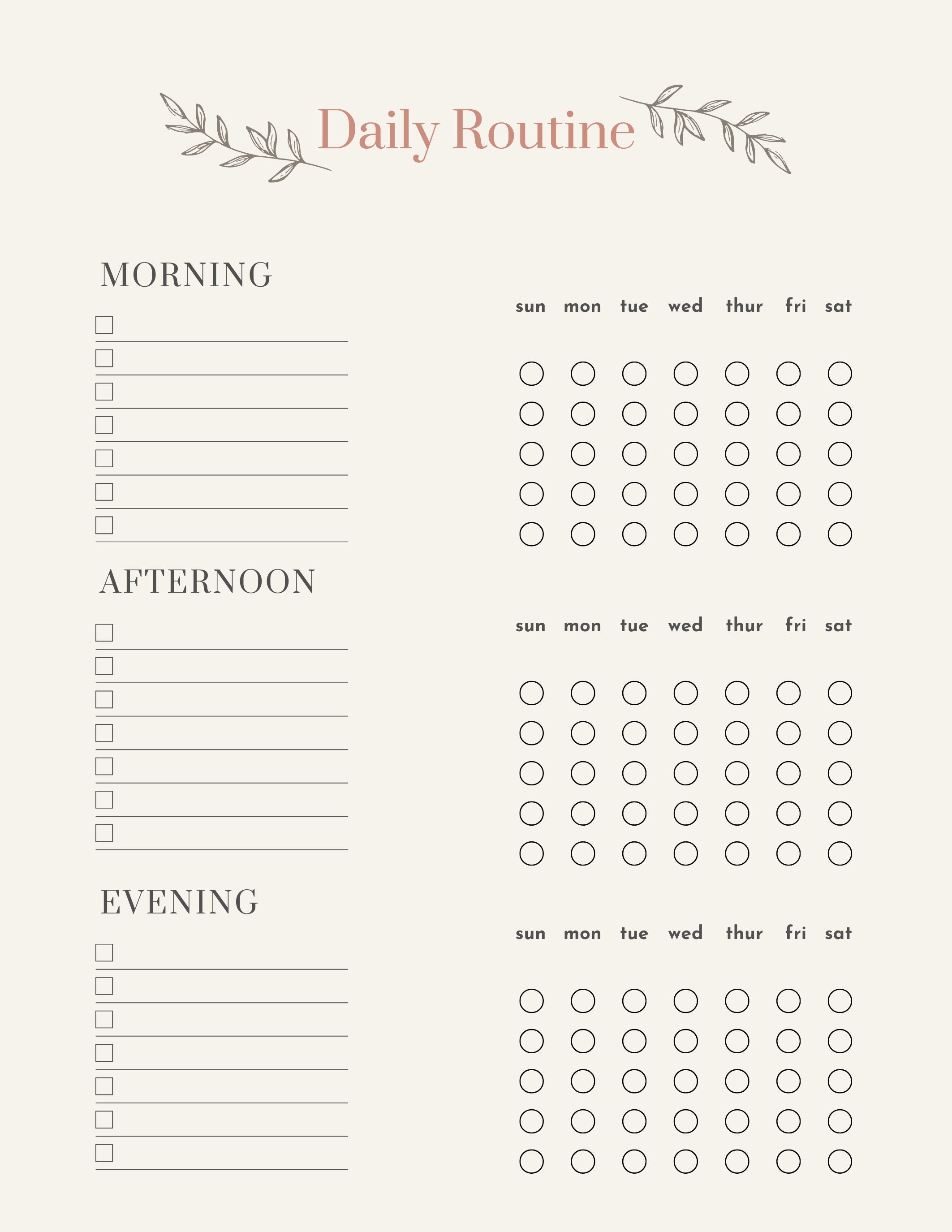Daily Routine Digital Download - Etsy