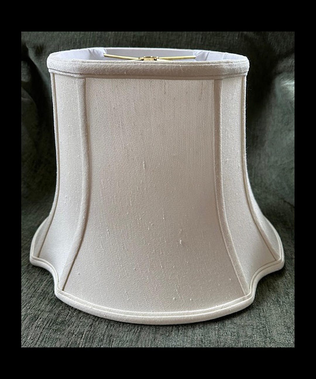 Scalloped Bell Shape Lamp Shade - 10.5" X 15" X 13 X 9" X 7" - Ivory ...