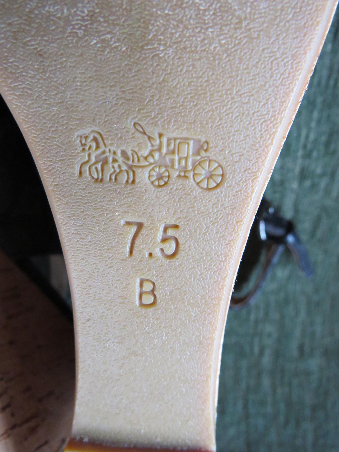 Coach Ferry Wedge Sig Jacquard Monogram Black/smoke/black Cork Shoes 7. ...