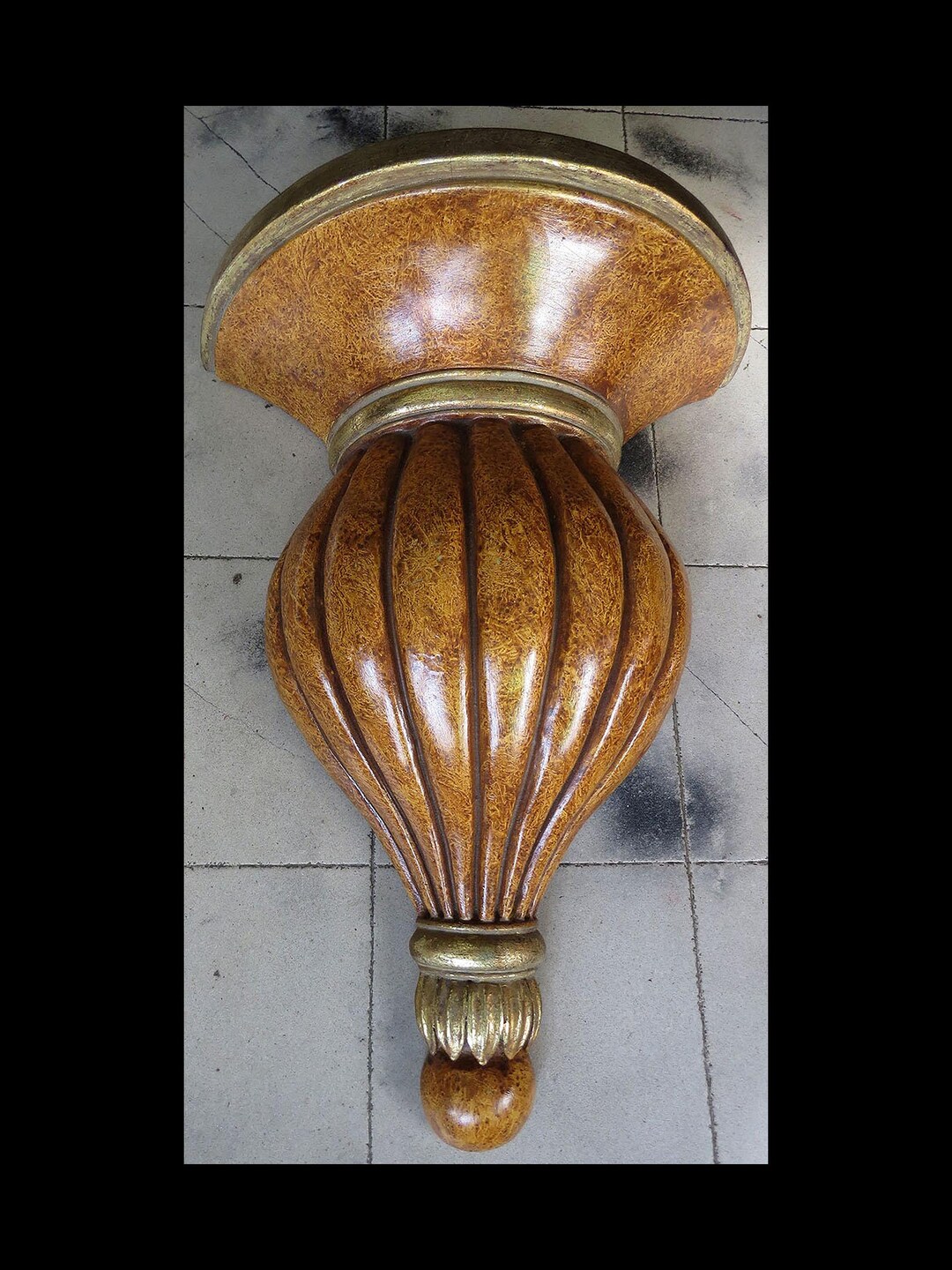 Neoclassical Faux Tortoise Shell Wall Sconce With Gold Gilt - Etsy