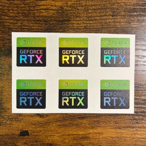 Nvidia Geforce Rtx Sticker - Etsy