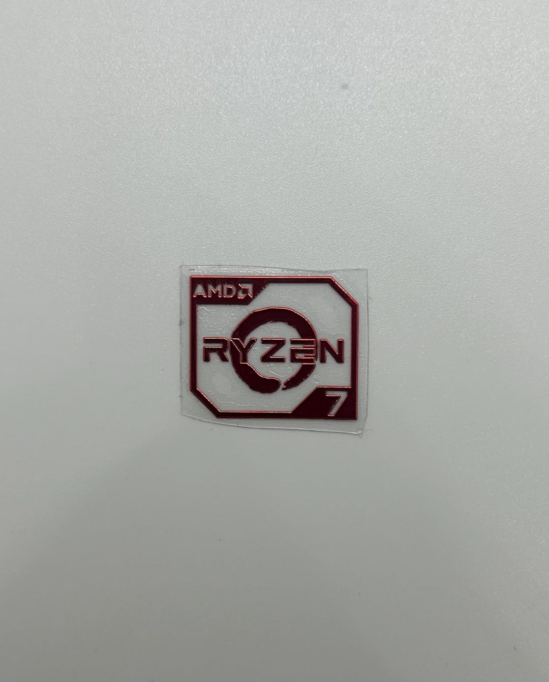 1x AMD Ryzen 7 Transparent Metallic Red Decal Sticker - Etsy