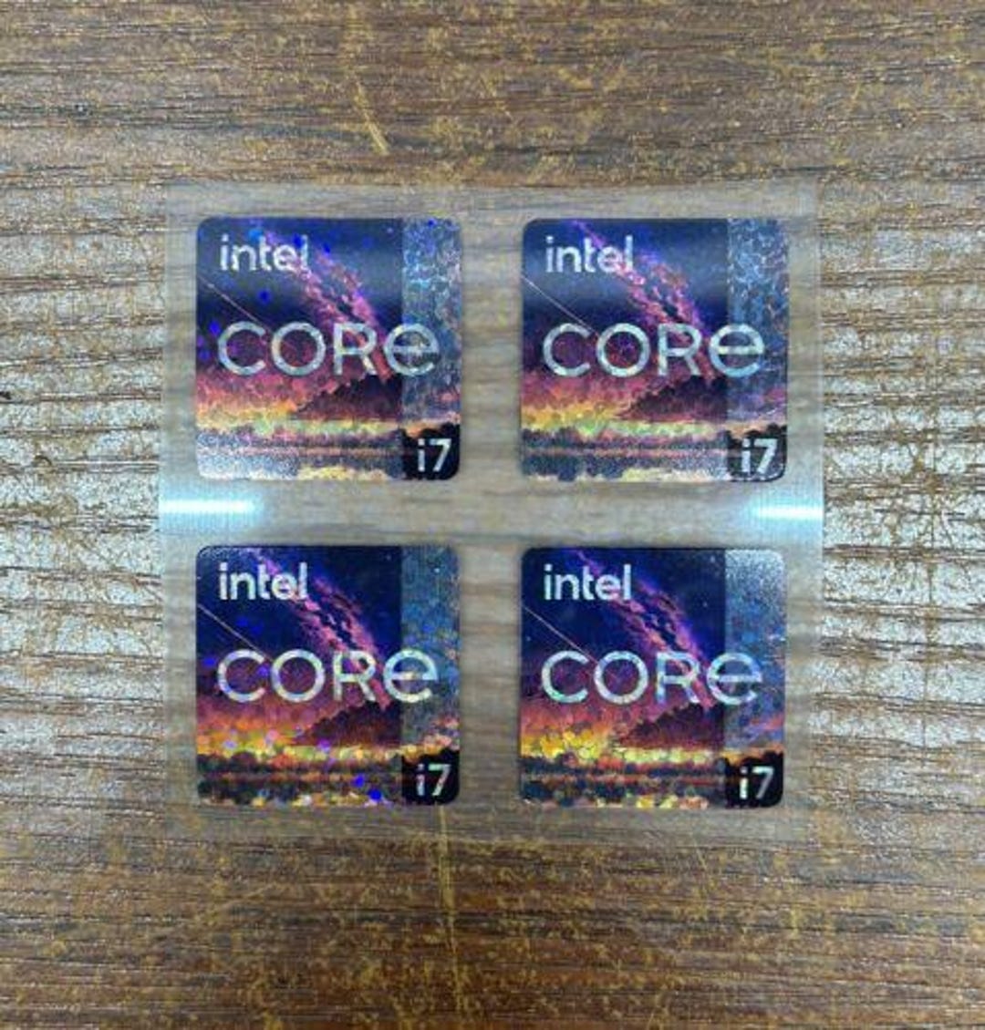 4x Intel Core I7 Desktop / Laptop Custom Sticker Label NEW - Etsy