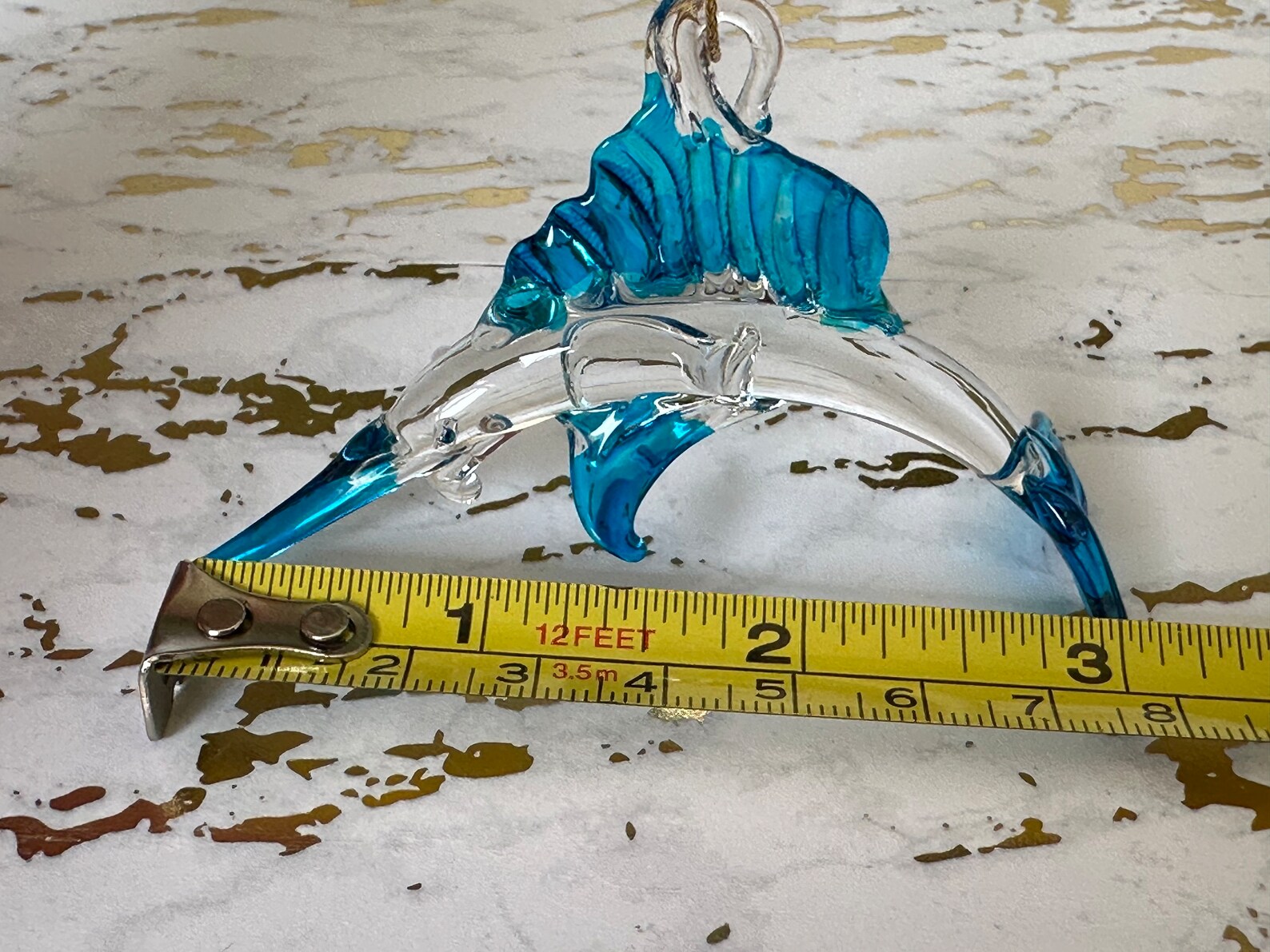 Swordfish Glass-blown Ornament Figurine Rear-view Mirror Car ...