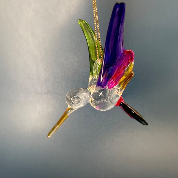 Glass Hummingbird - Etsy