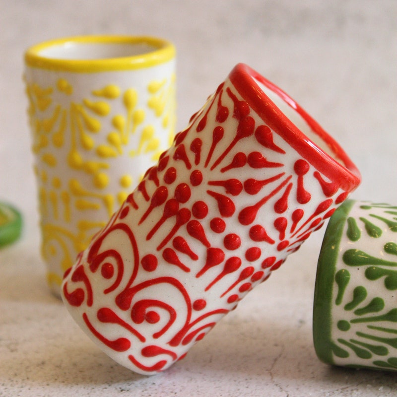 Ceramic Shot Glasses - Etsy