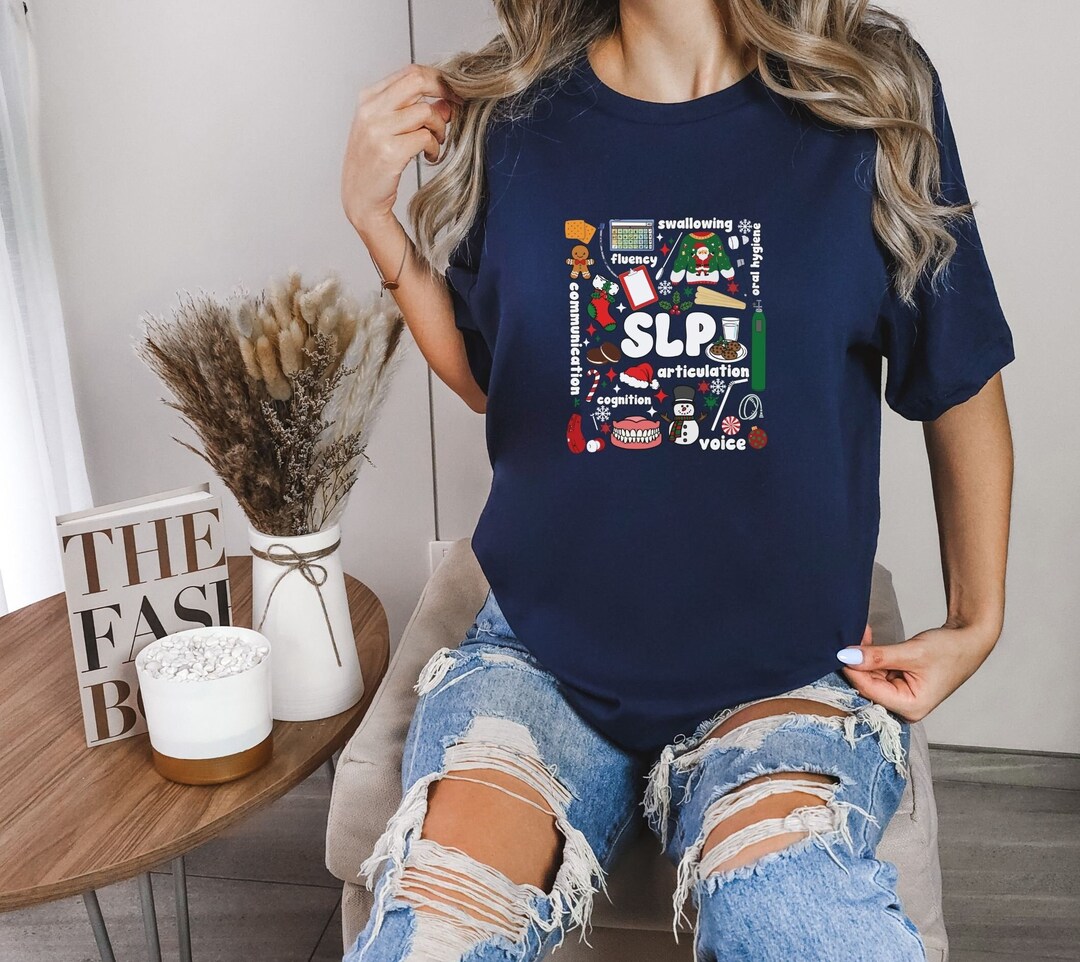 SLP Christmas Shirt Special Education Gift Shirt Speech - Etsy