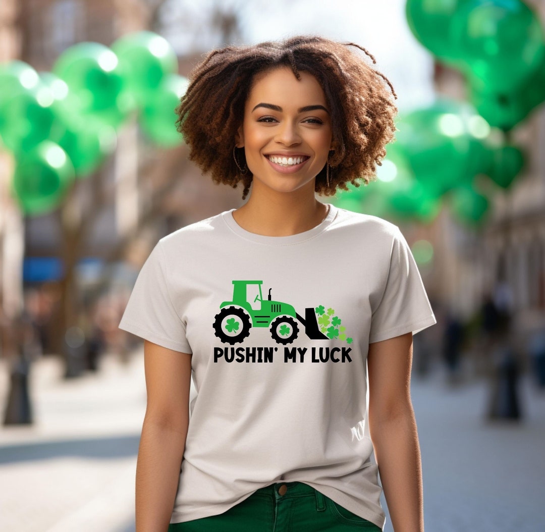 Pushing My Luck Shirt, Kids St Patrick's Day Shirt, Irish Kids Shirt ...