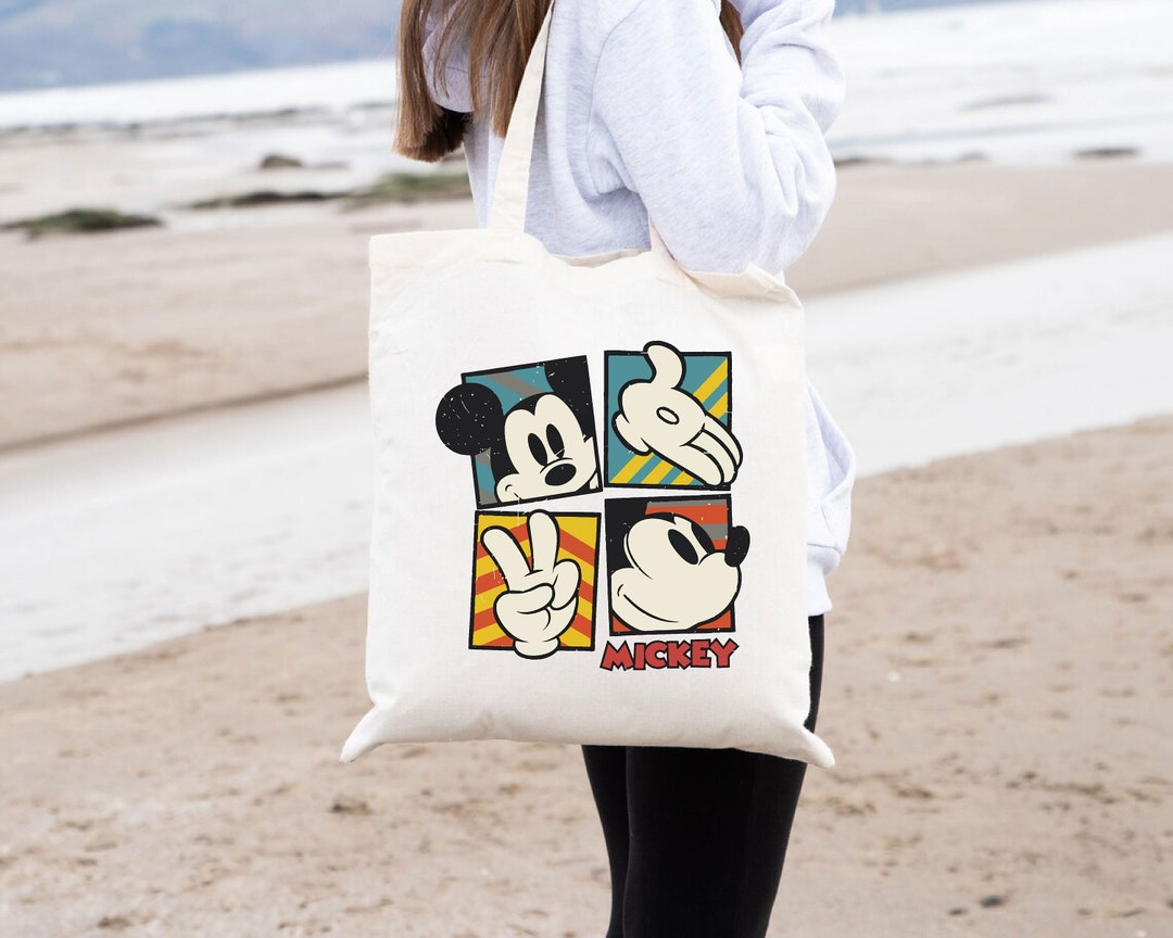 Retro Mickey Mouse Tote Bag,mickey Mouse Collage Bag,mickey Besteis ...