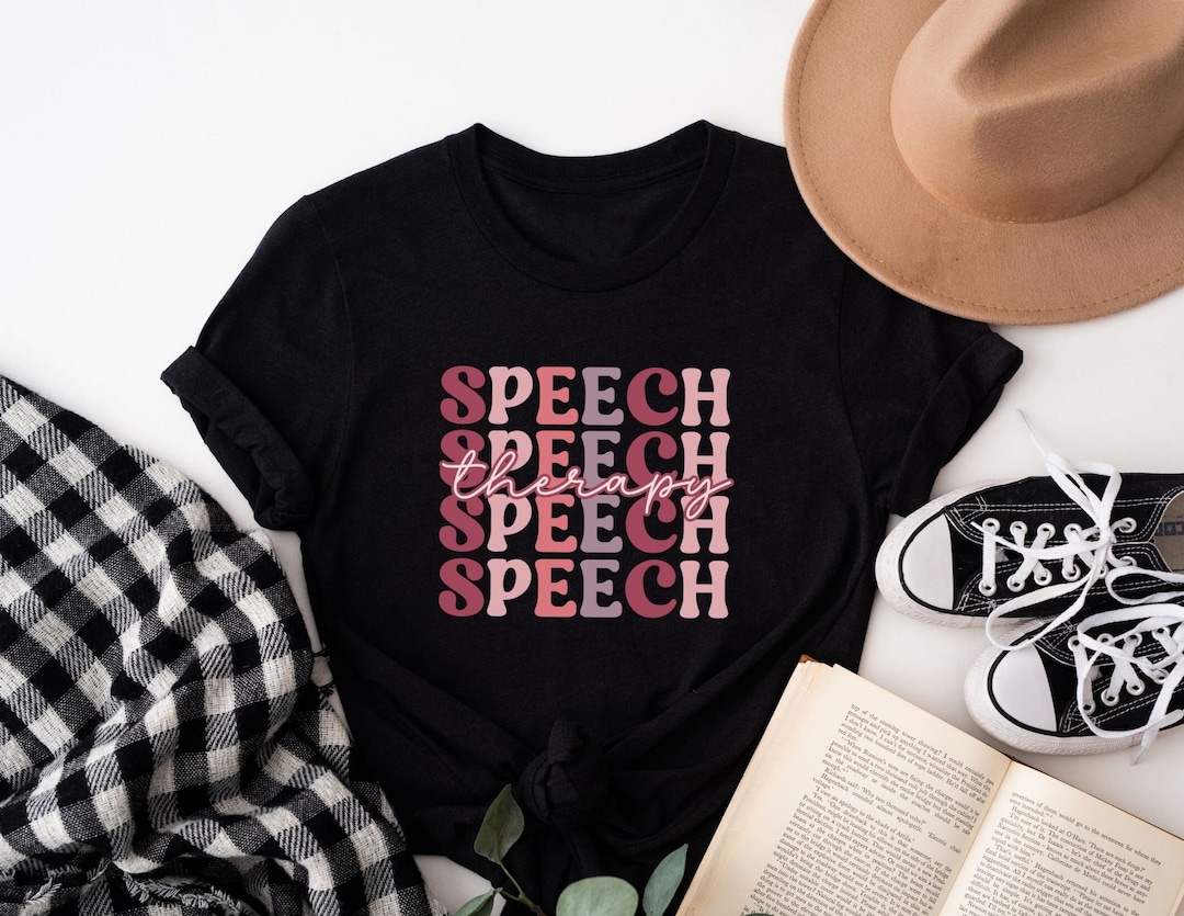 Speech Therapy Shirt, Therapist Gift Shirt, Retro Speech Therapy Shirts ...