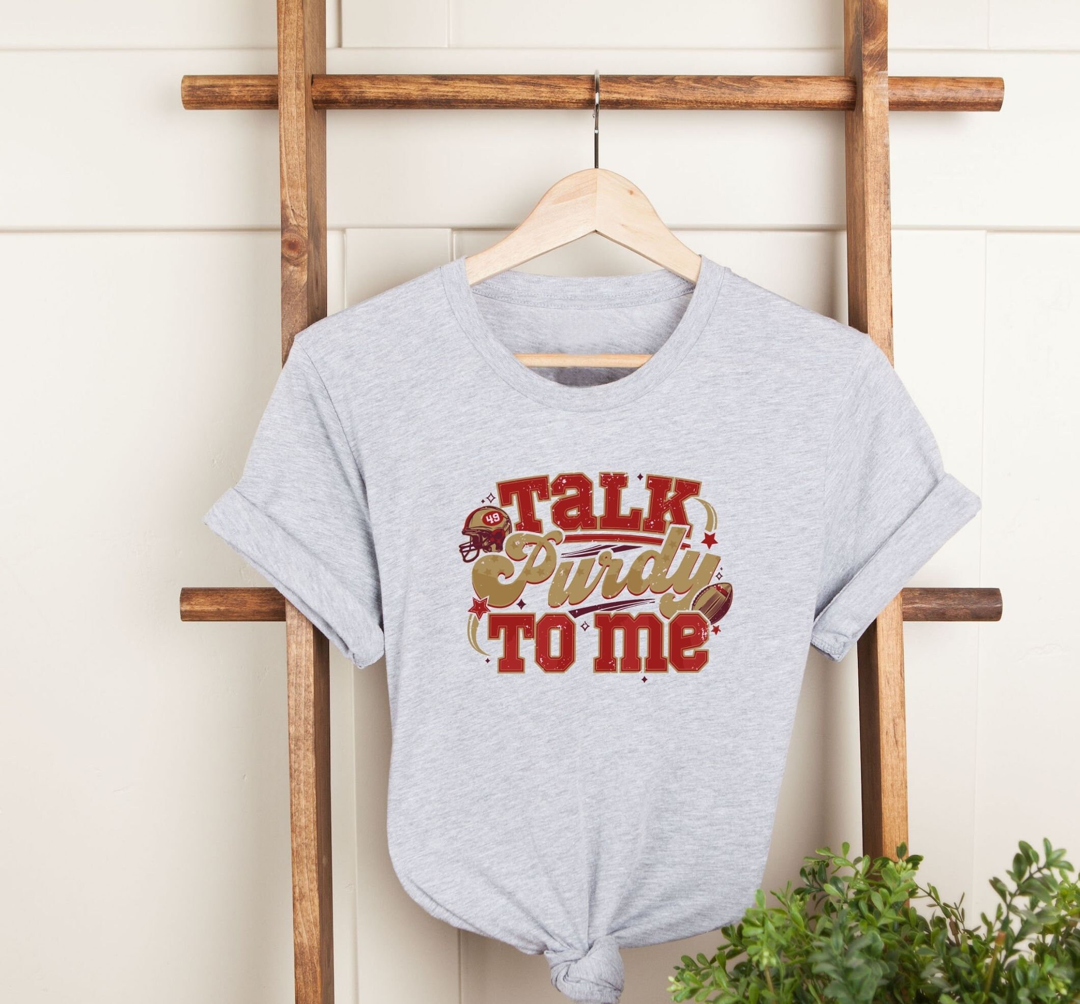 Talk Purdy to Me Shirt, Funny Football Shirt, Custom Football Shirt ...