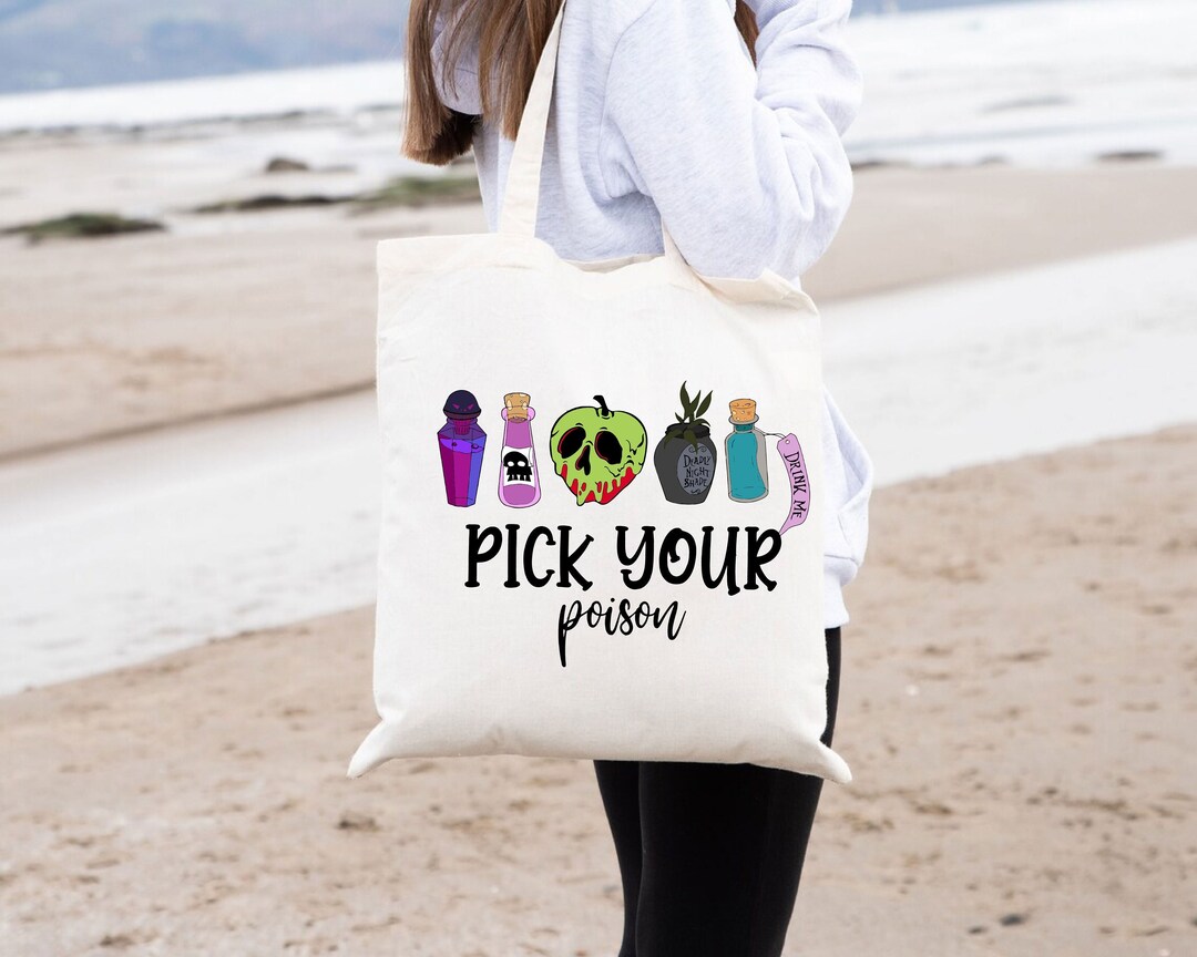 Pick Your Poison Tote Bag,disneyworld Tote Bag,disney Trip Tote Bag ...