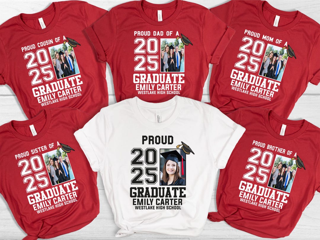 Proud Family Graduation Shirt 2025, Custom Graduation Shirts for Family ...