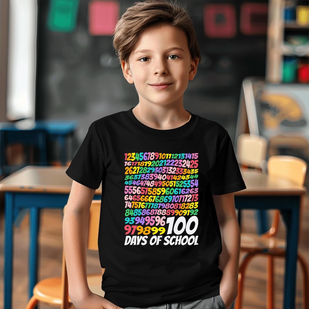 100 Days of School Shirt,100th Day of School Celebration,student Shirt ...