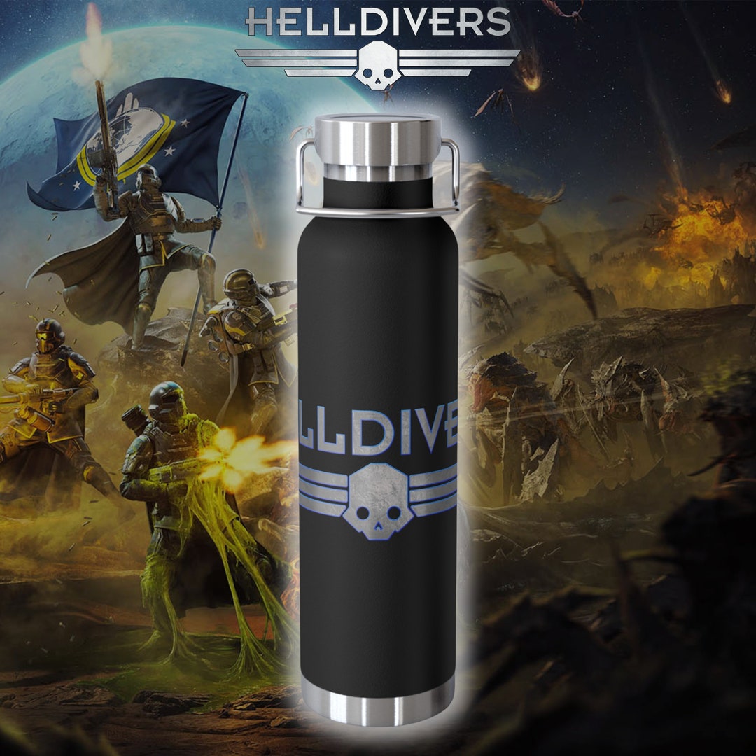 Helldivers 2 Logo Insulated Bottle 22oz - Etsy
