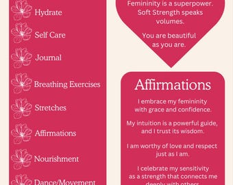 The Feminine Daily Checklist - Etsy Canada