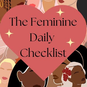 The Feminine Daily Checklist! - Etsy