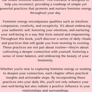 The Feminine Daily Checklist - Etsy UK
