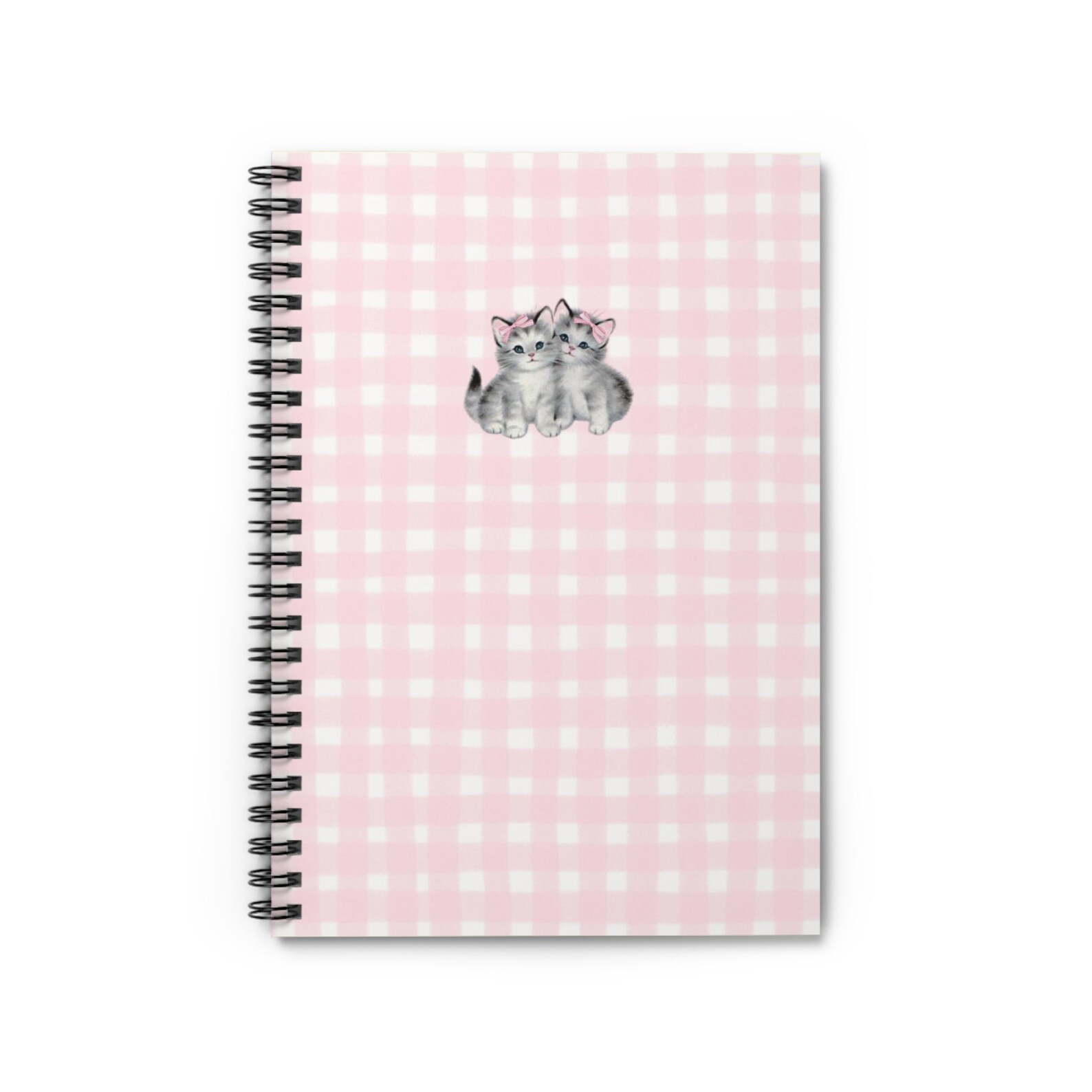 Coquette Notebook, Vintage Cats With Bow Journal, Spiral Notebook ...