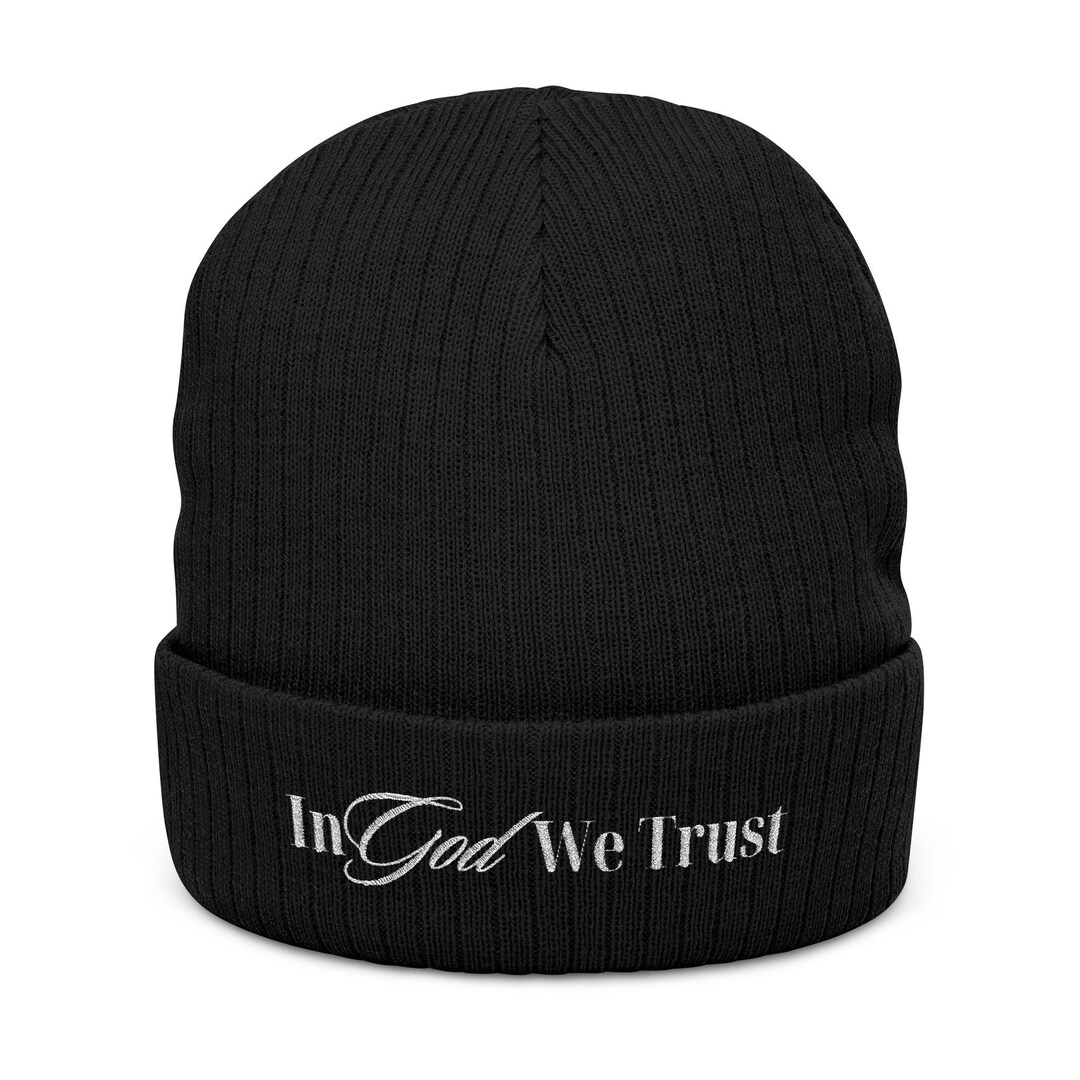 In God We Trust Embroidered Beanie - Etsy