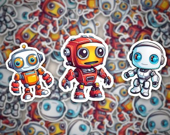 Easily Distracted by Robots Sticker, Robot Sticker, Robotics Engineer ...