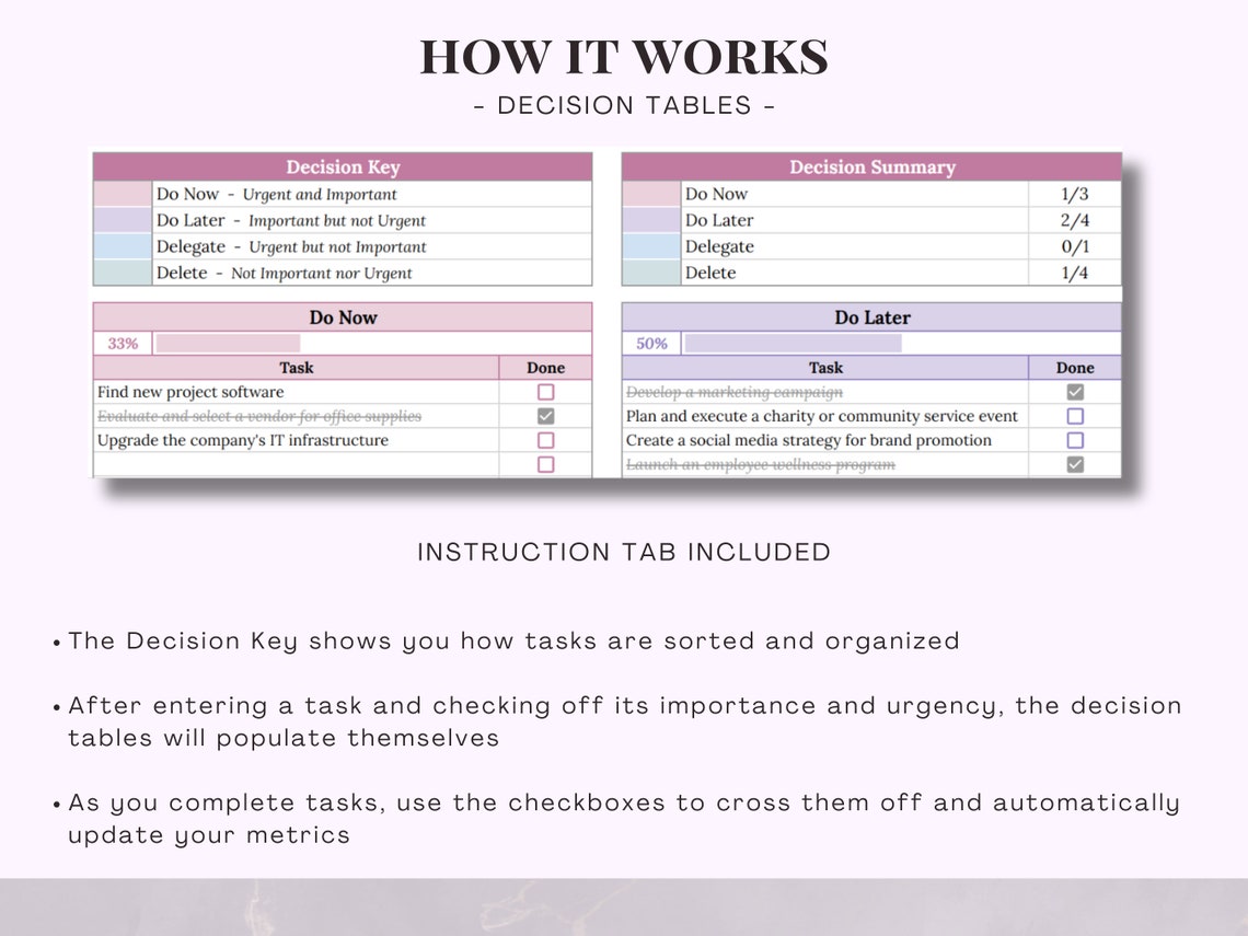 Decision Matrix Spreadsheet Template for Google Sheets, Priority Matrix ...