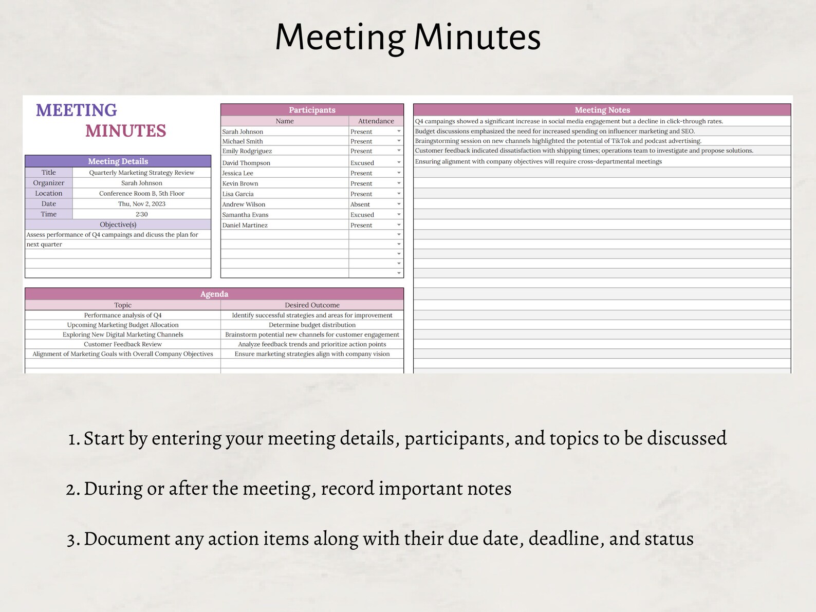 Team Manager Bundle Pack Spreadsheet Templates for Google Sheets ...