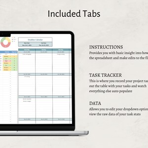 Project Tracker Google Sheets Project Task Manager Template Project ...