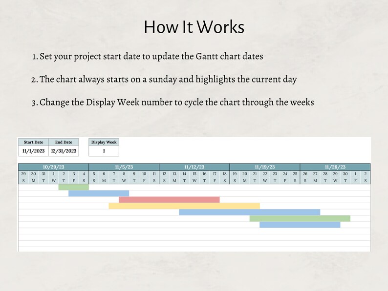 Gantt Chart for Project Managers, Project Task Tracker Template ...