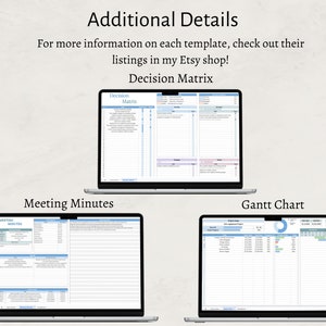 Manager Bundle Pack Spreadsheet Templates for Google Sheets, Eisenhower ...