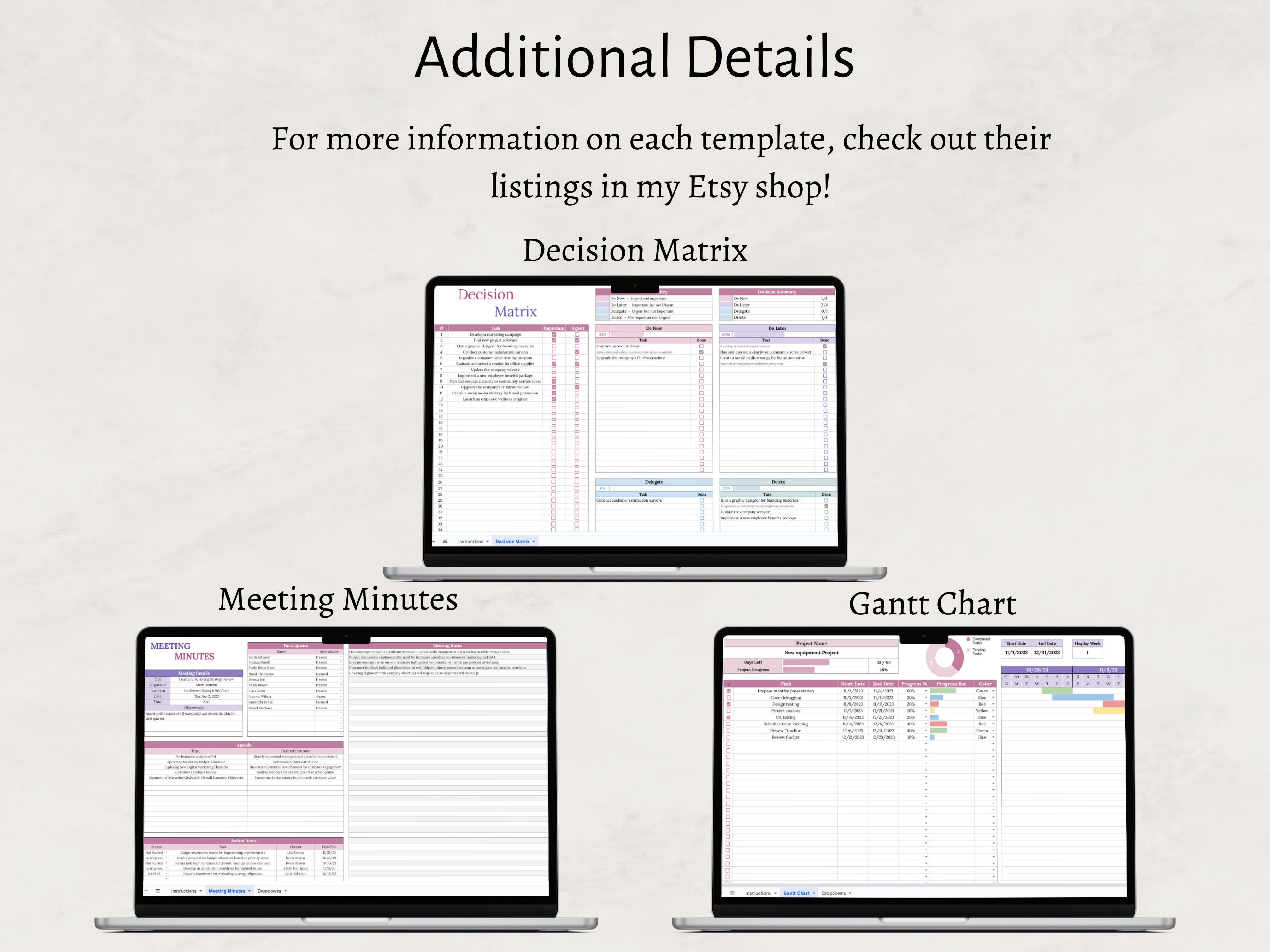Team Manager Bundle Pack Spreadsheet Templates for Google Sheets ...