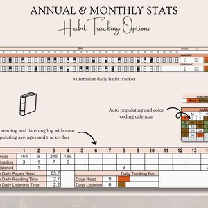 Reading Journal & Book Tracker Spreadsheet - Google Sheets and Excel ...