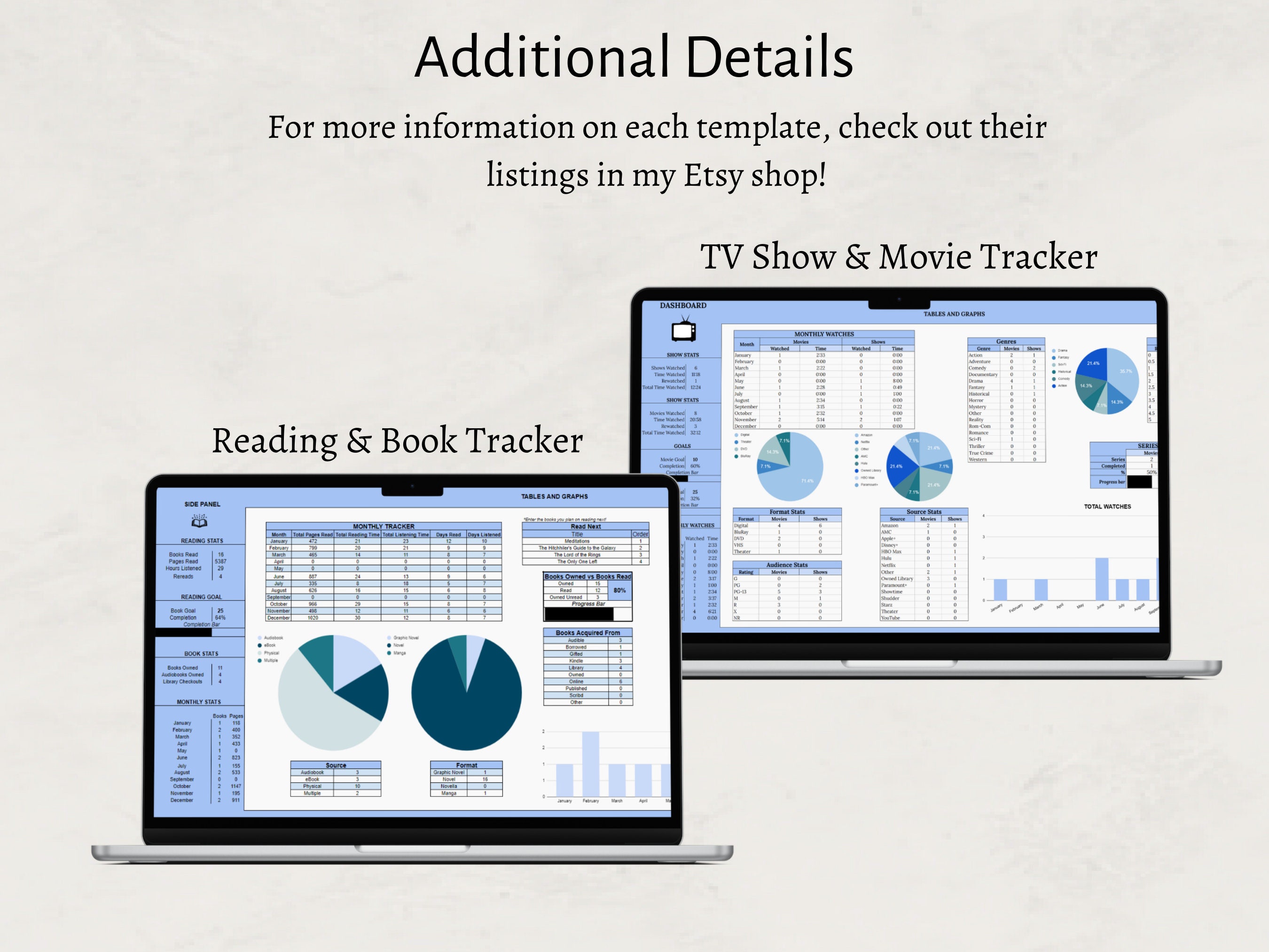 Ultimate Entertainment Tracker Bundle Reading/book Journal, TV Show ...