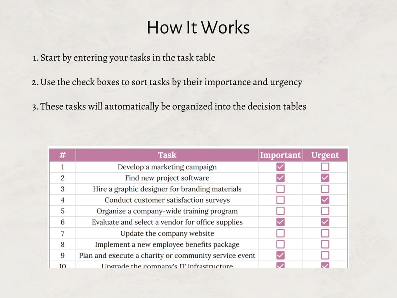 Priority Matrix Spreadsheet Template for Google Sheets, Task Manager ...