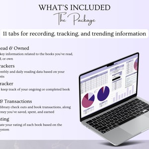 Reading Journal & Book Tracker Spreadsheet - Google Sheets and Excel ...