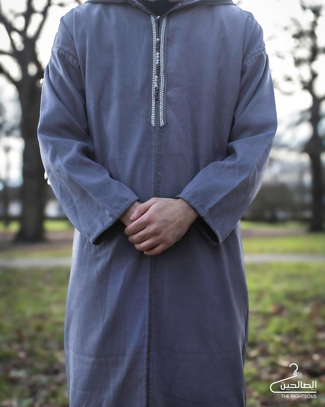 Light Grey Moroccan Winter Thobe Thobe/jubbah/qamis/kandura/dishdasha ...