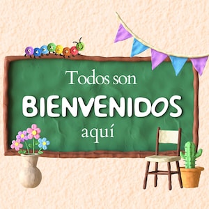 Spanish Welcome Poster / Classroom Poster / Inclusion - Etsy