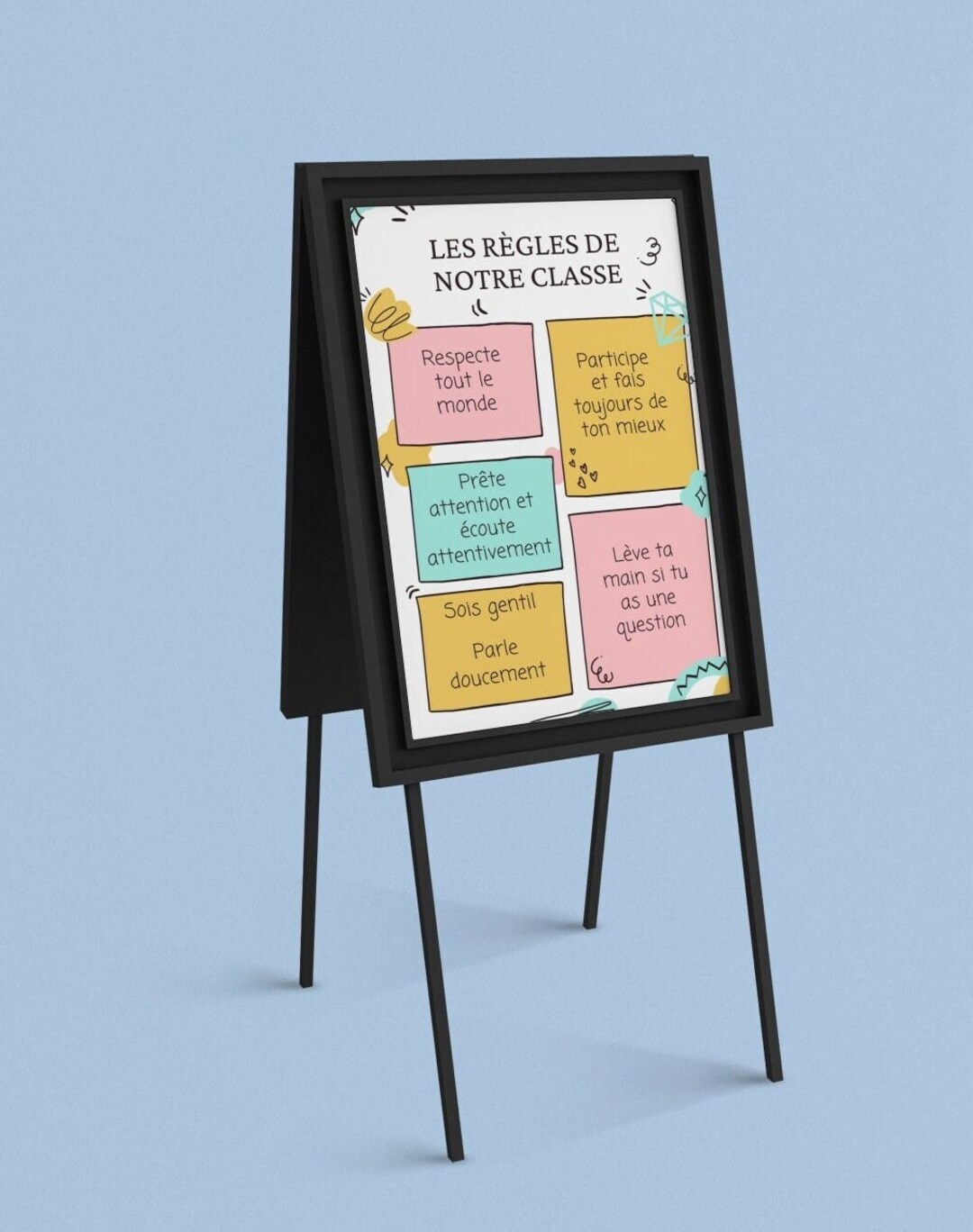 French Classroom Posters / Class Rules / Wall Posters / Français - Etsy