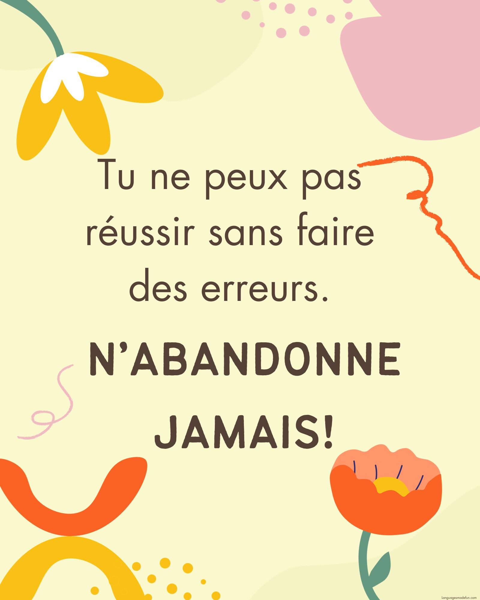 French Motivational Poster / Classroom Decor / Wall Poster / Français ...