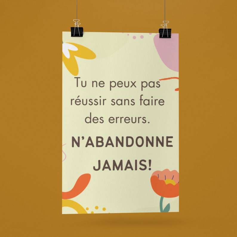 French Motivational Poster / Classroom Decor / Wall Poster / Français ...
