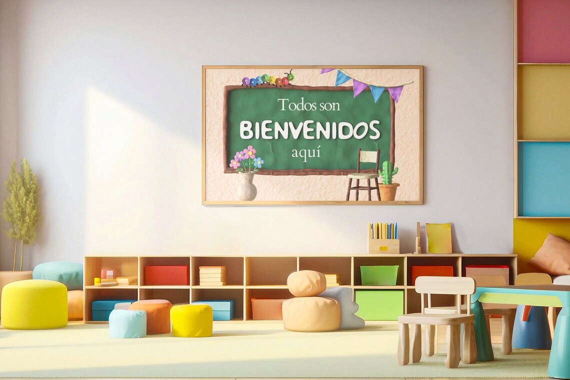Spanish Welcome Poster / Classroom Poster / Inclusion - Etsy
