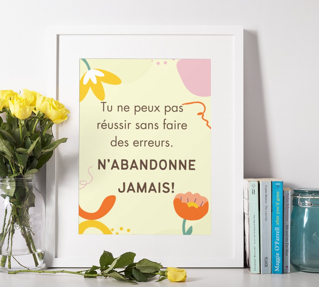 French Motivational Poster / Classroom Decor / Wall Poster / Français ...