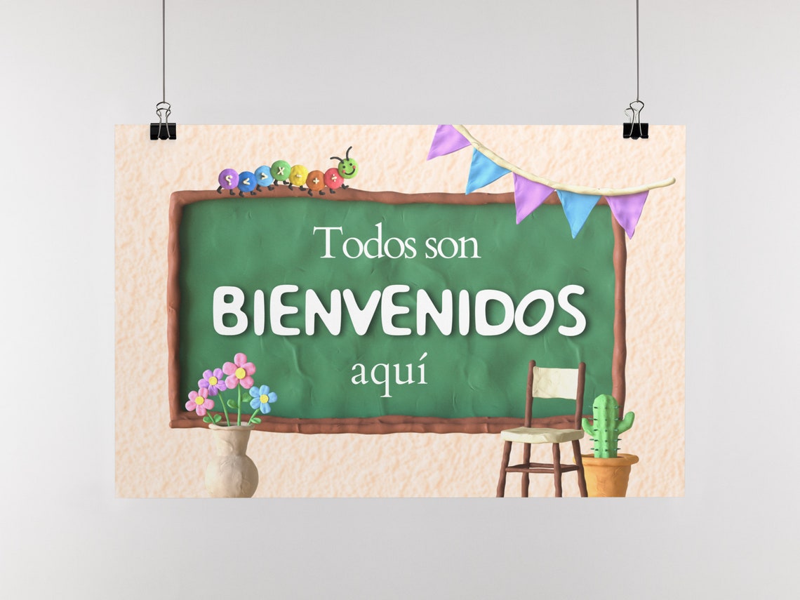 Spanish Welcome Poster / Classroom Poster / Inclusion - Etsy