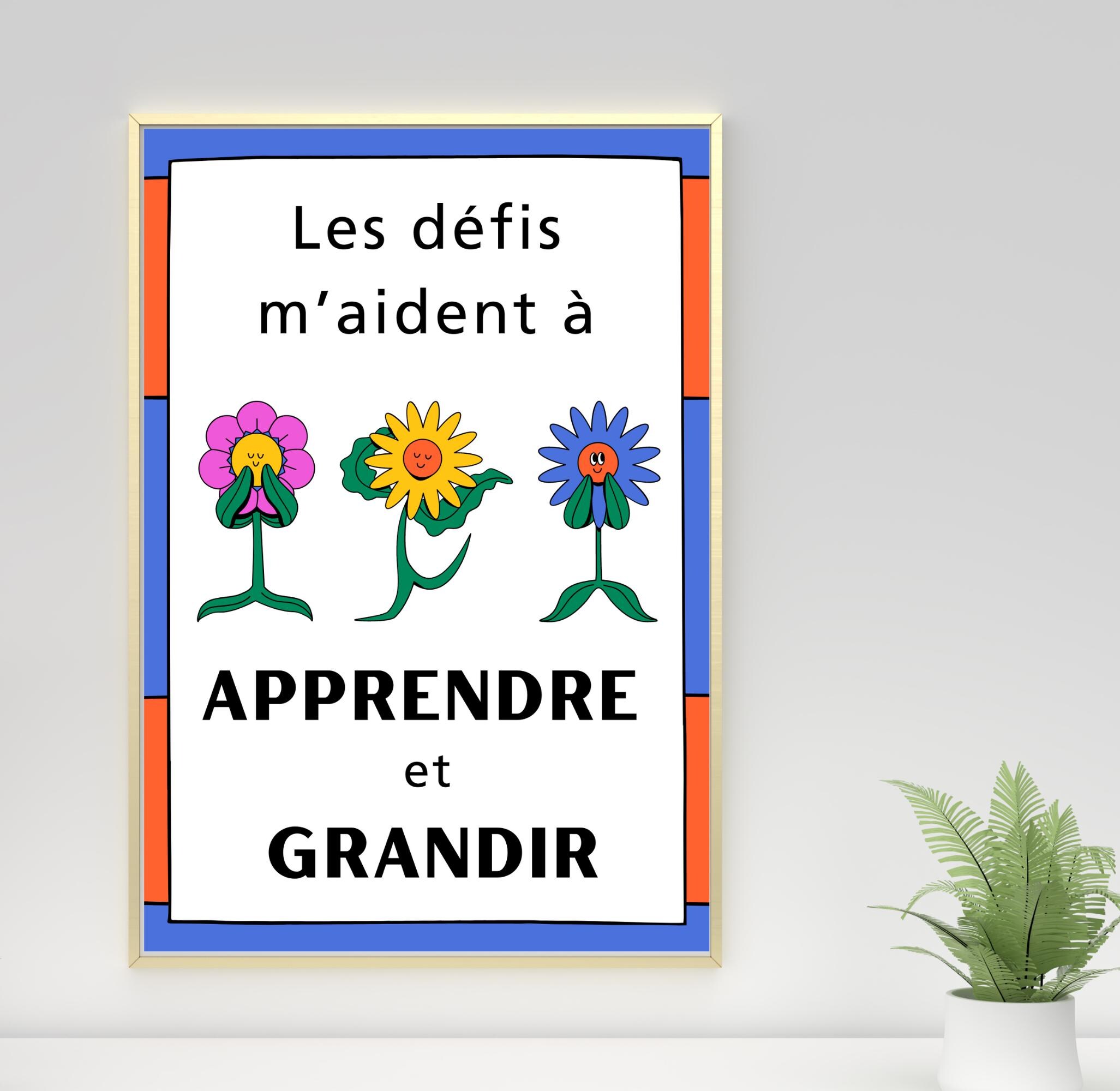 French Motivational Poster / Wall Poster / Français - Etsy