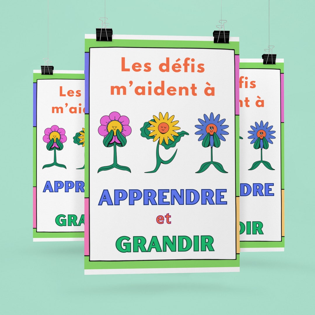 French Motivational Poster / Wall Poster / Français - Etsy