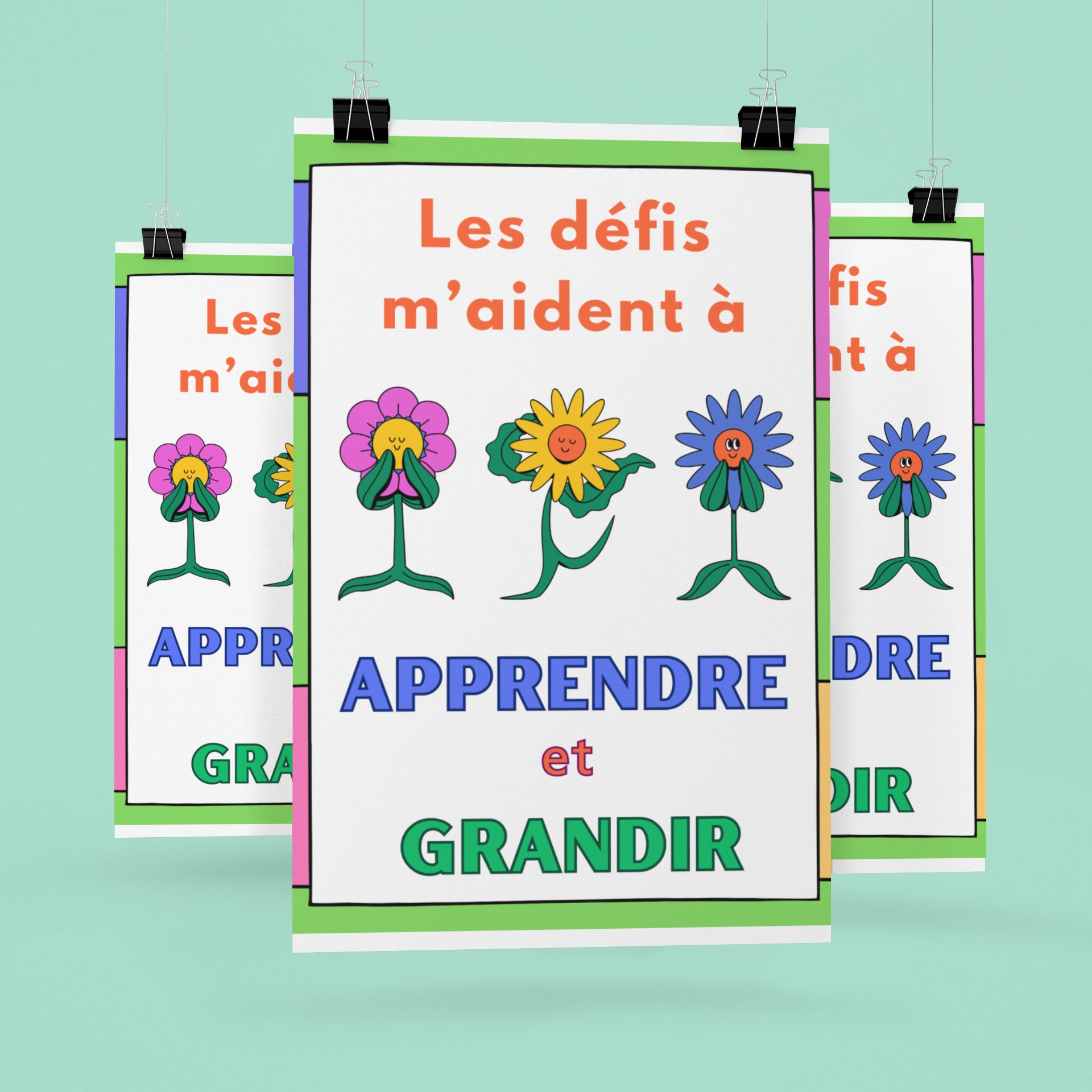 French Motivational Poster / Wall Poster / Français - Etsy