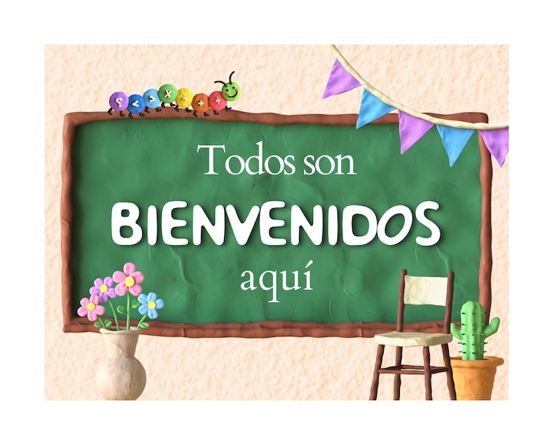 Spanish Welcome Poster / Classroom Poster / Inclusion - Etsy