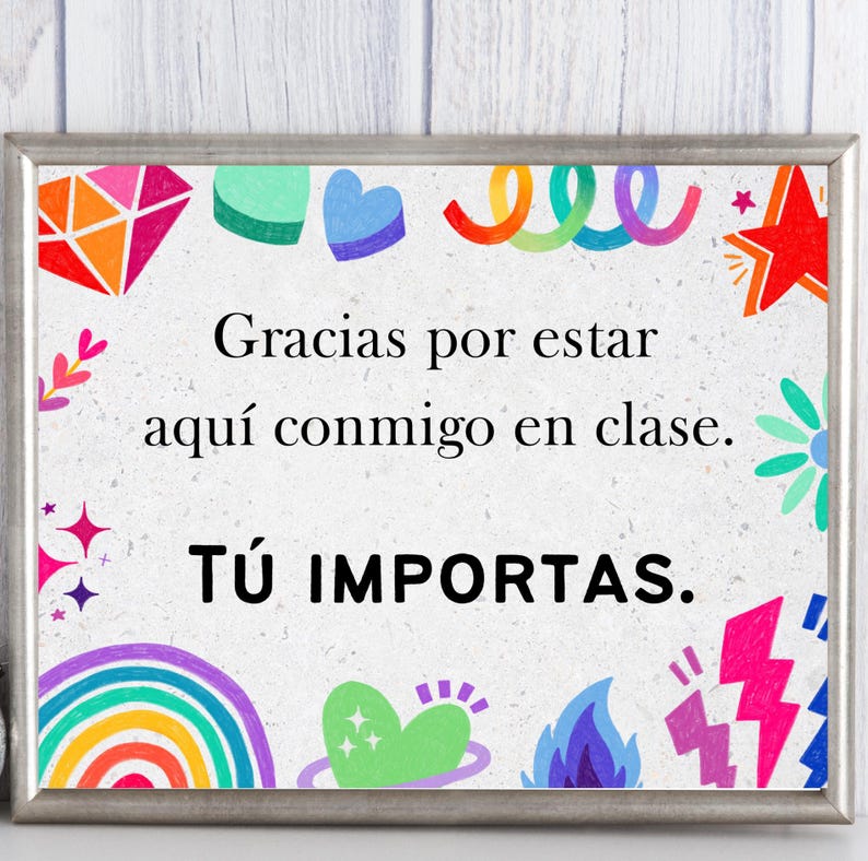 Spanish Classroom Posters / Inclusion / Wall Decor - Etsy