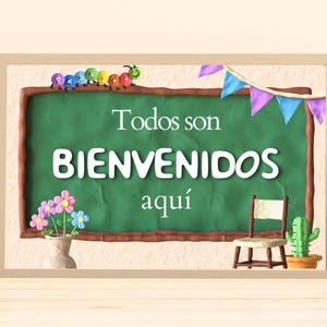 Spanish Welcome Poster / Classroom Poster / Inclusion - Etsy