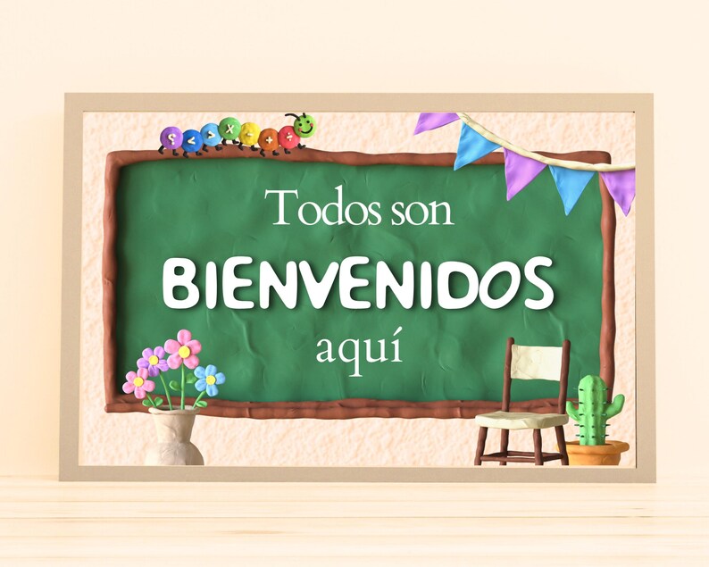 Spanish Welcome Poster / Classroom Poster / Inclusion - Etsy